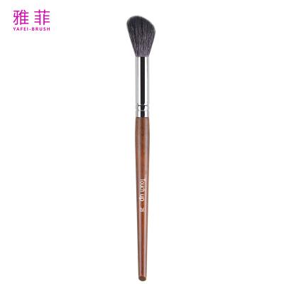 China TOUCH UP 28 Blending Blusher Nose Shadow Contour Brush Custom Logo Animal Hair Copper Ferrule Wooden Handle Premium Quality OEM ODM Factory for sale