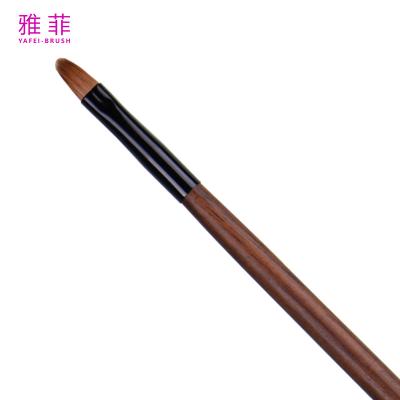 China T23 Kolinsky Sable Hair Wood Handle Private Label Single Lip Detail Fasional Makeup Brush for sale