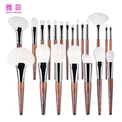 China 282A18023 Luxury 23pcs Make Up Brushes Animal Hair Professional Makeup Brush Set Private Label Custom Logo for sale