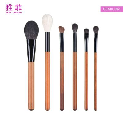 China Classic white-and-brown nylon hair eyeshadow brush, OEM/ODM Services Available-Product Code: Y2 for sale