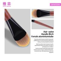 China Classic white-and-brown nylon hair eyeshadow brush, OEM/ODM Services Available-Product Code: Y3 for sale