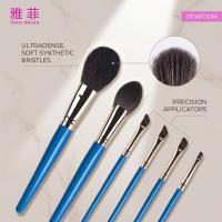 China Luxury Smudge Eyeshadow Brush Premium Sable Hair Customizable Design Eye Makeup Applicator with Ergonomic Handle for sale