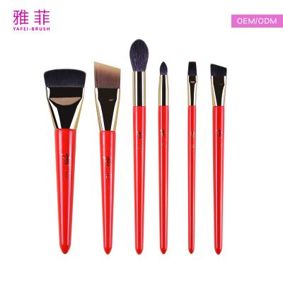 China Animal Hair Makeup Brushes Medium Tongue Shaped Classic Sable Hair Blending Brush with Custom Handle Size Weight and Color Options for sale