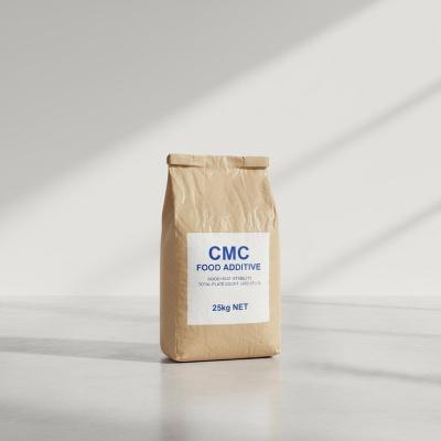 China Food Grade Sodium Carboxymethylcellulose CMC Additive 25kg Bag Heat Stability ≤500 CFU/g for sale