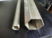 China ISO 0.5mm Mill Stainless Steel Welded Pipe Hex Tube 304H for sale