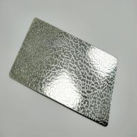 China AMS 5507 5mm Stainless Steel Plates Hairline Stone Pattern for sale