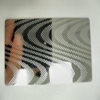 China AMS 5507 5mm Stainless Steel Plates Hairline Stone Pattern for sale