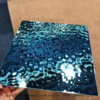 China AMS 5507 5mm Stainless Steel Plates Hairline Stone Pattern for sale