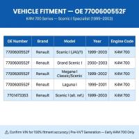 China K4M engine Cylinder Head Assembly 7700600552F Re-nault Scenic I Grand Scenic Megane I Laguna I 1.6 16V 1999-2003 Complete OE Fit for sale