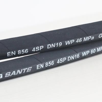 China Lanqing High-Pressure Oil Transfer Hydraulic Hose - Heat Resistant Rubber Construction with OEM Sizes and Multiple Certifications for sale