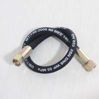 China Lanqing High-Pressure Oil Transfer Hydraulic Hose - Heat Resistant Rubber Construction with OEM Sizes and Multiple Certifications for sale
