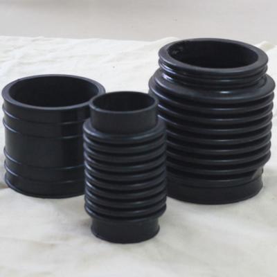 China Transparent Round Flexible Rubber Bellows 20-90 Shore A Hardness NBR Material for OEM Applications for sale