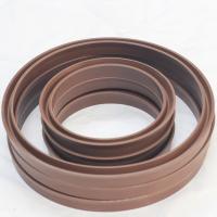 China FKM Piston Rod Seal for High Temperature Hydraulic Systems with 20-90 Shore A Hardness Range and International Certifications for sale