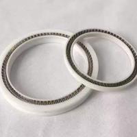 China 50×60×5.3mm PTFE Spring Energized Seal with High Temperature Resistance and 20-90 Shore A Hardness for sale