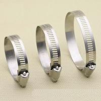 China SS 304 Stainless Steel Hose Clamp with Worm Gear Drive - Adjustable 1/4