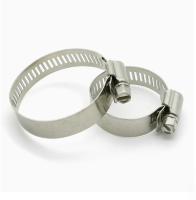 China 304 316 Stainless Steel Hose Clamp American Type 1/4 Inch 8-16mm Diameter Range Industrial Grade for sale