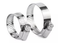 China SS 304 Stainless Steel Hose Clamp with Worm Gear Drive - Adjustable 1/4