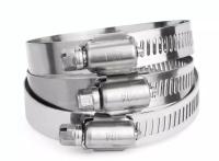 China 304 316 Stainless Steel Hose Clamp American Type 1/4 Inch 8-16mm Diameter Range Industrial Grade for sale