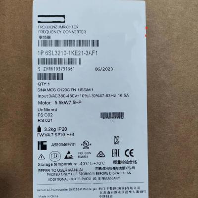 China SINAMICS G120C PN 5.5KW FILA 6SL3210-1KE21-3AF1 Frequency Converter for sale
