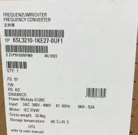 China SINAMICS G120C PN 37.0KW UNFIL Rated Power 6SL3210-1KE27-0UF1 Frequency Converter for sale