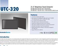 China UTC-320FP-ATBOE 12 Inch Embedded Touch Panel Fanless Industrial HMI Panel PC IP65 for sale