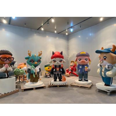China FRP Cartoon Sculptures: Anthropomorphic Chinese Zodiac Figurines for Outdoor/Indoor Use for sale