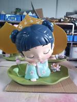 China Cartoon fiberglass sculpture interior decoration cartoon animation indoor anime statue custom pendant for sale