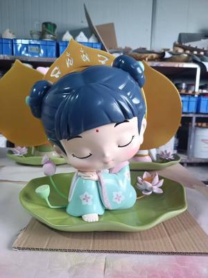 China Cartoon fiberglass sculpture interior decoration cartoon animation indoor anime statue custom pendant for sale
