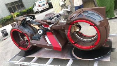 China Luminous Motorcycle Disney-themed Decorative Sculpture for Public Spaces, Suitable for Scenic Areas and Outdoor Placement, Made of Cast Copper, Stainless Steel and FRP (Fiberglass Reinforced Plastic) for sale