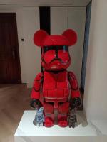 China Model Doll Custom Electroplated Resin Craft bearbrick Fiberglass Sculpture Bear Brick Statue Violence Bear 400% Resin Bear for sale