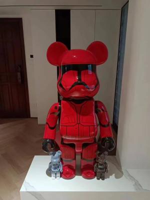 China Model Doll Custom Electroplated Resin Craft bearbrick Fiberglass Sculpture Bear Brick Statue Violence Bear 400% Resin Bear for sale