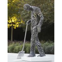 China Customizable Durable Stainless Steel Sculpture for Indoor & Outdoor Metal Statue Decor for sale
