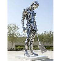 China Customizable Durable Stainless Steel Sculpture for Indoor & Outdoor Metal Statue Decor for sale