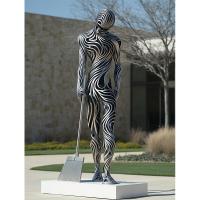 China Customizable Durable Stainless Steel Sculpture for Indoor & Outdoor Metal Statue Decor for sale