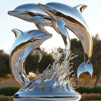 China Customizable Stainless Steel Sculpture for Indoor & Outdoor Use - Durable Metal Statue for sale