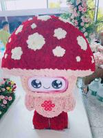 China Custom EPS Foam Sculpture - Floral Covered Cartoon IP Mascot for Event Decoration and Shopping Mall Exhibition for sale