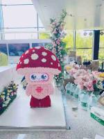 China Custom EPS Foam Sculpture - Floral Covered Cartoon IP Mascot for Event Decoration and Shopping Mall Exhibition for sale