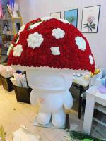 China Custom EPS Foam Sculpture - Floral Covered Cartoon IP Mascot for Event Decoration and Shopping Mall Exhibition for sale