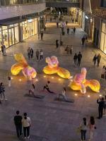 China Custom Pink Cloud Hair Cartoon Girl Fiberglass Sculpture - High-Quality Weather-Resistant IP Mascot for Shopping Mall Decoration for sale