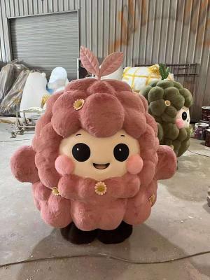 China Custom Plush Wrapped Cartoon IP Sculpture - Fluffy Cute Character for Shopping Mall Decoration for sale
