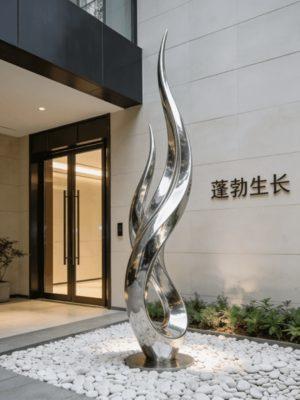 China Custom Modern Interior Luxury Decoration Blue Resin Sculpture Decoration Art Resin Hotel Sculpture Living Room Sculpture for sale