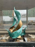 China Customized Size Fiberglass Resin Sculpture with Matte / Glossy Finish for Indoor & Outdoor Decoration for sale