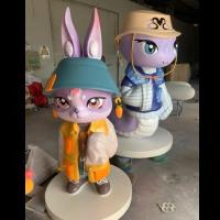China Customized Size Weather-Resistant Lightweight FRP Cartoon Sculpture and Anime Statue for Indoor Outdoor Decoration for sale