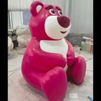 China Customizable Design Lightweight & Durable Weather-Resistant Resin Bear Sculpture Fiberglass Art Craft for sale