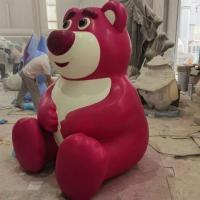 China Customizable Design Lightweight & Durable Weather-Resistant Resin Bear Sculpture Fiberglass Art Craft for sale