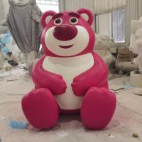China Customizable Design Lightweight & Durable Weather-Resistant Resin Bear Sculpture Fiberglass Art Craft for sale
