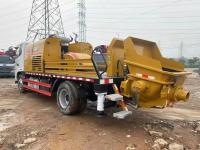China 2019 Model Used Transported Mobile Concrete Pump Sany Chassis With YC4E6185 Engine for sale