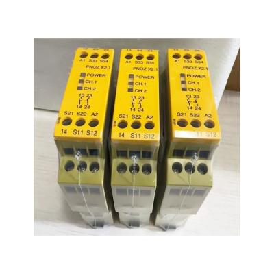 China PI-LZ Original dual channel safety relay powered by 24VAC/DC the use of industrial automation control systems model  PNOZ X2.1 for sale