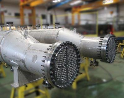China ASME Shell Condensing Unit Shell Tube Condenser Single Pass Multi Pass for sale