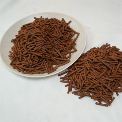 China 5.24 G/cm3 Density Iron Oxide Desulfurizer with 40-50% Porosity and ≥70N/cm Crushing Strength for Gas Purification for sale